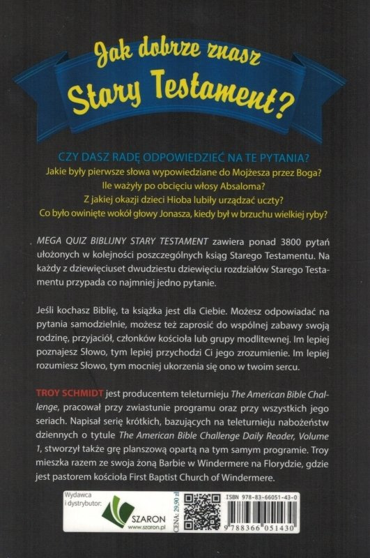 Mega QUIZ Biblijny - Stary Testament - Przyjmij wyzwanie - Troy Schmidt ...